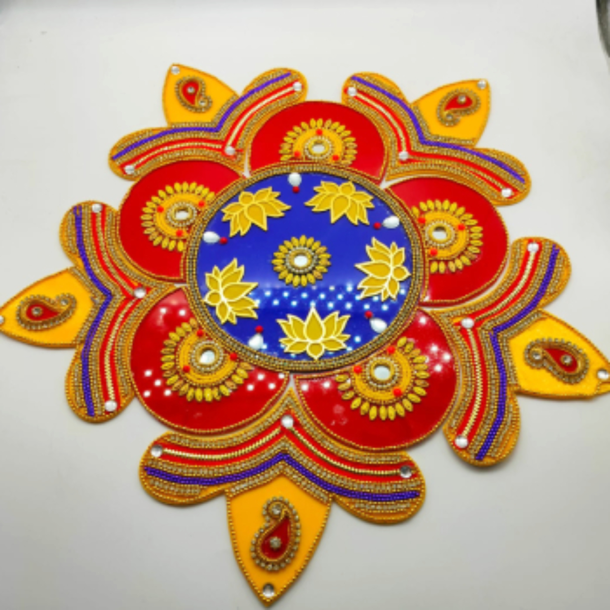 Reusable acrylic Rangoli | Festive and Diwali Décor - Adoura Gifts