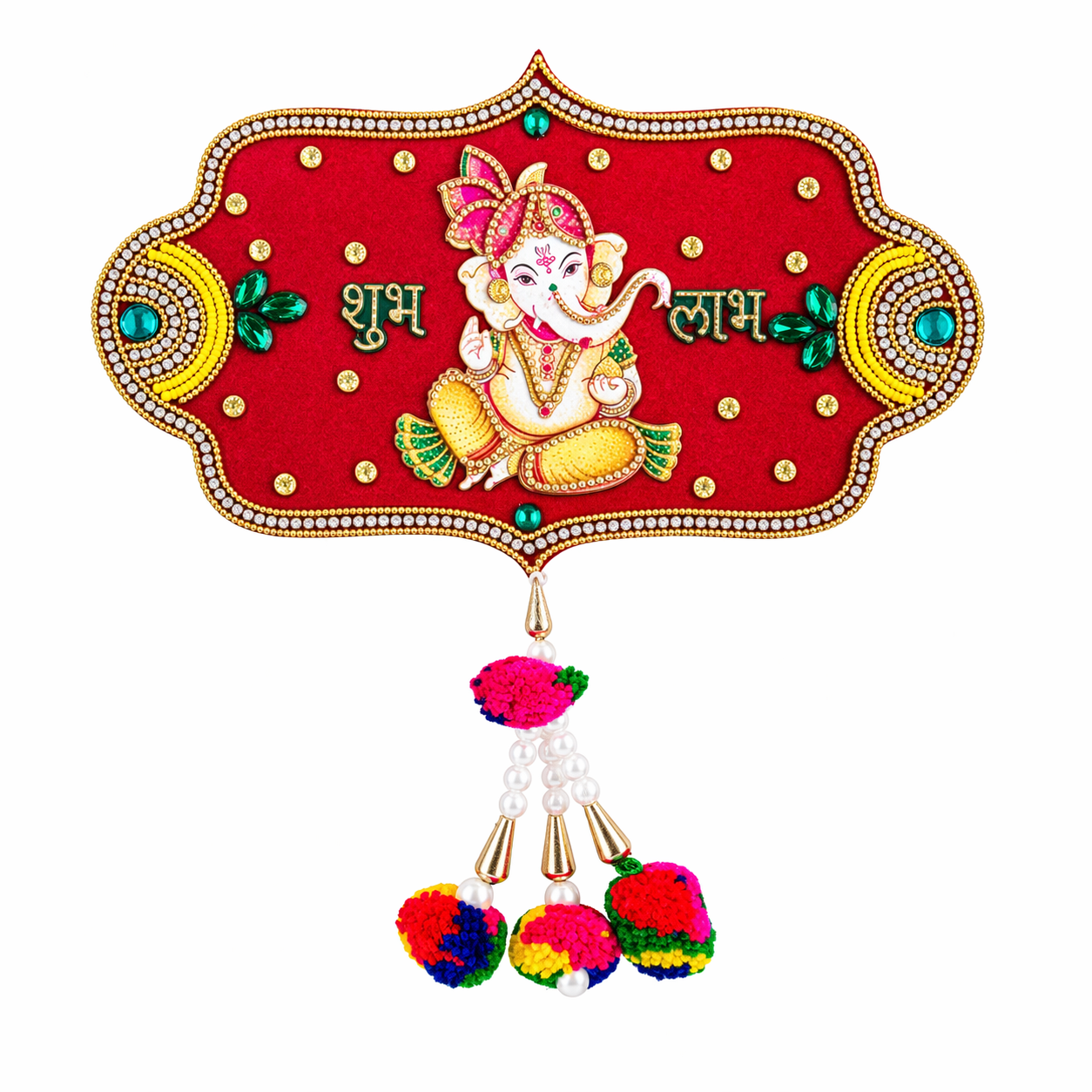 Ganesha Design Shubh Labh Hanging | Festive Décor - Adoura Gifts