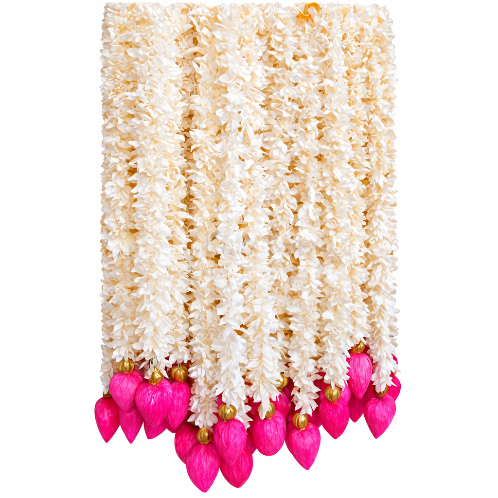 Artificial Lotus | Bud Door Hanging Toran – 3.1 Feet - Adoura Gifts