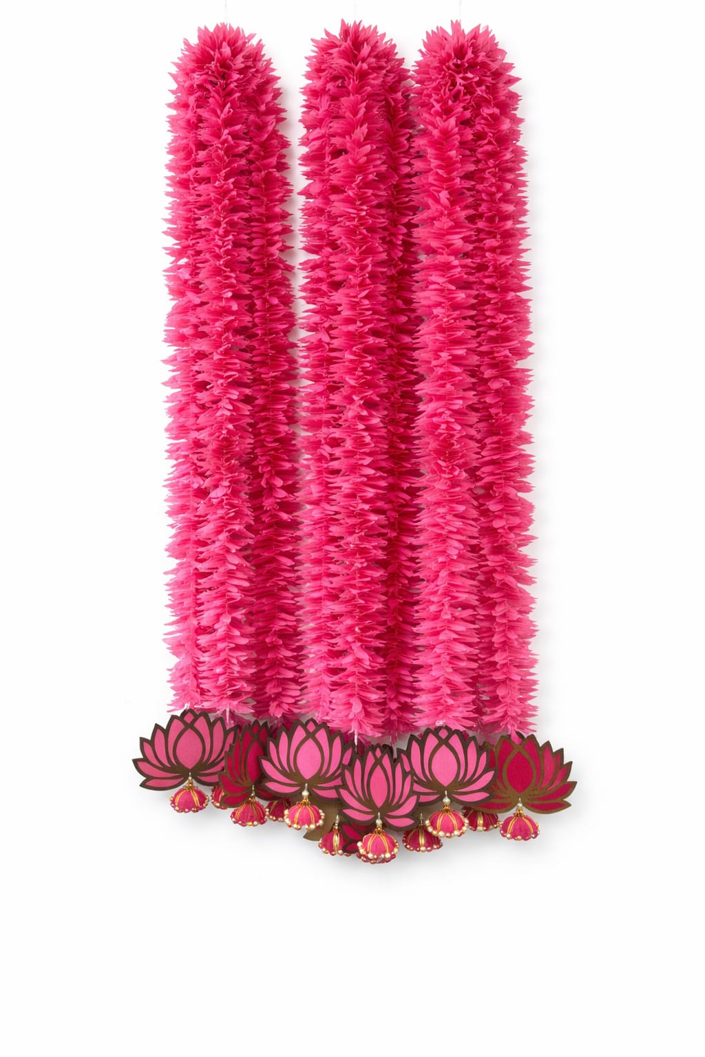 Artificial Lotus | Bud Door Hanging Toran – 3.1 Feet - Adoura Gifts